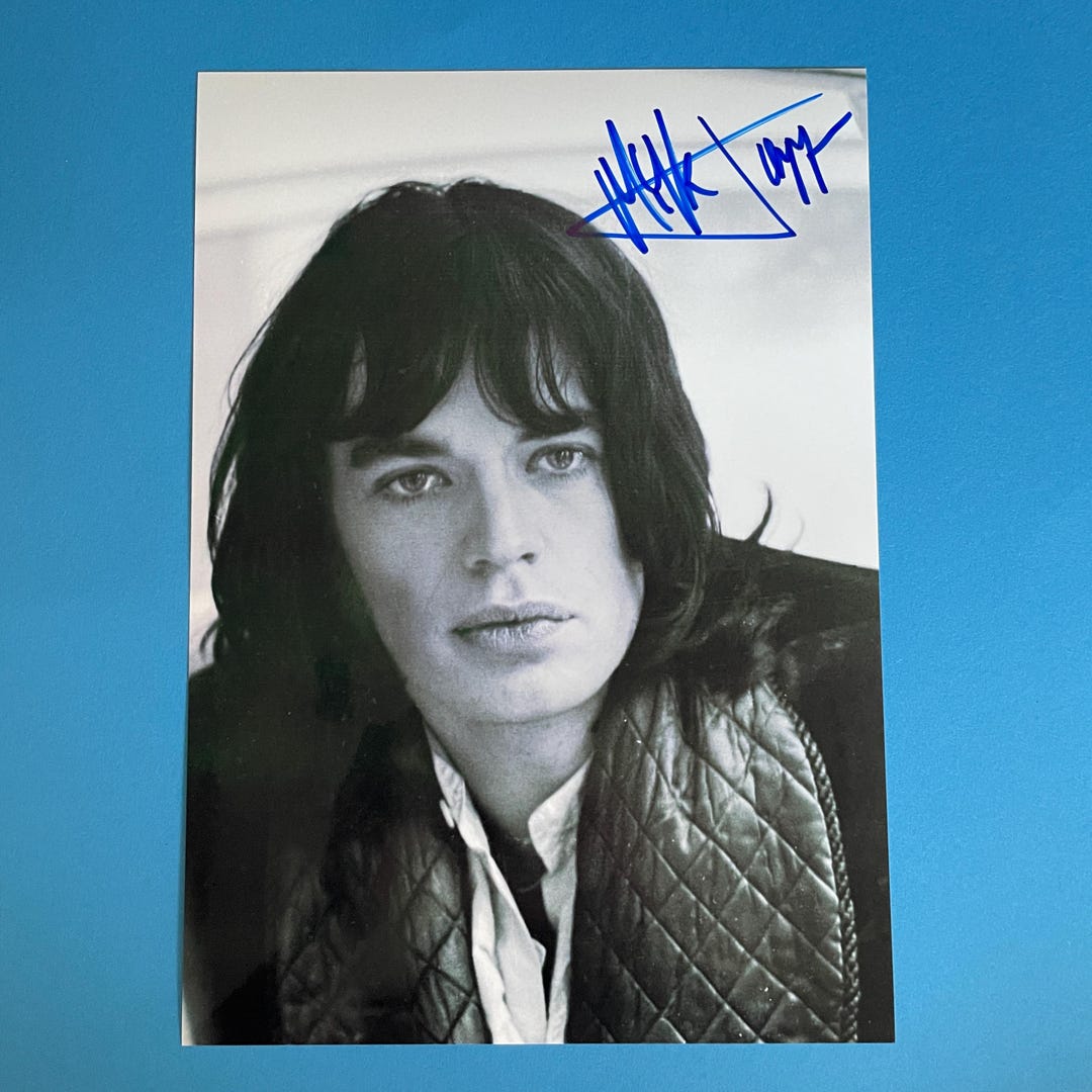 Mick Jagger - the Rolling Stones Signed Photo Authentic Autograph With ...