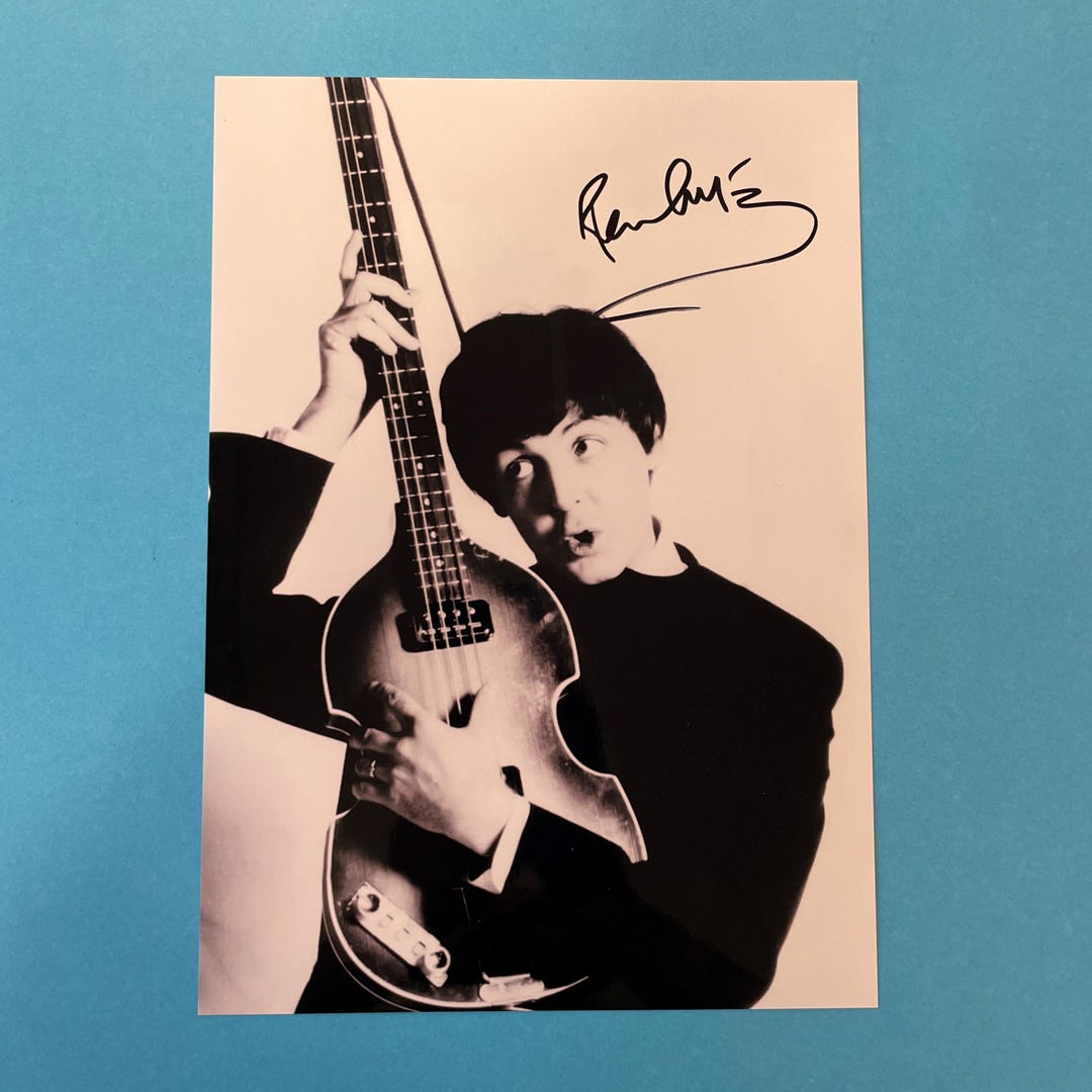 Paul Mccartney the Beatles Signed Photo Authentic Autograph With COA - Etsy