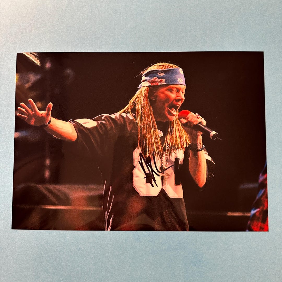 Axl Rose Guns'n'roses Signed Photo Authentic Autograph With COA - Etsy
