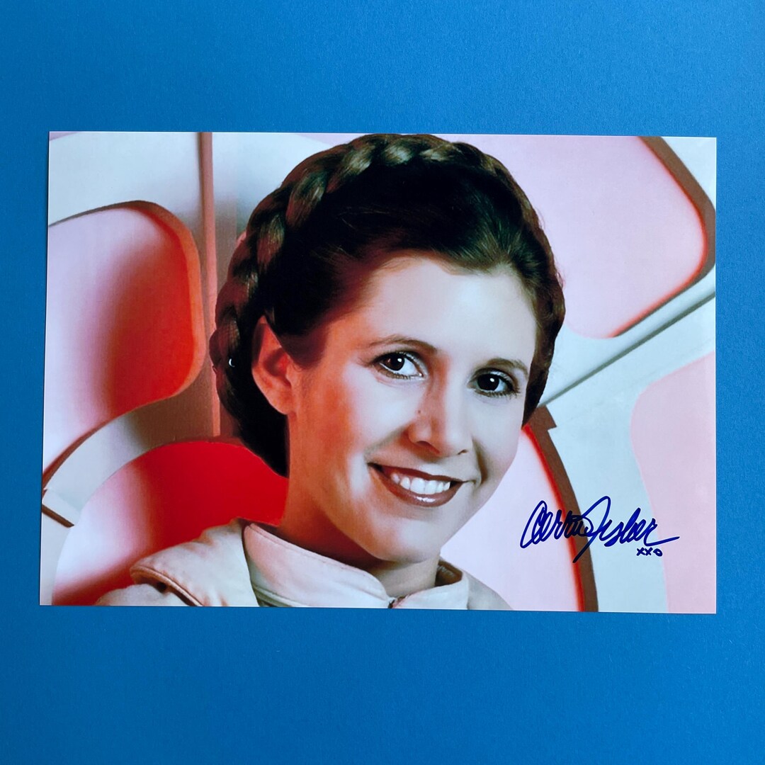 Carrie Fisher Signed Photo Authentic Autograph With COA - Etsy