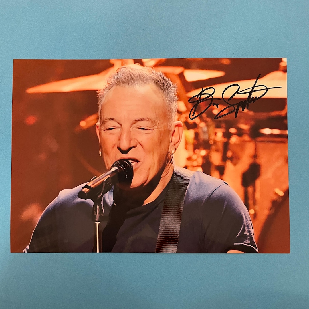 Bruce Springsteen Signed Photo Authentic Autograph With COA - Etsy
