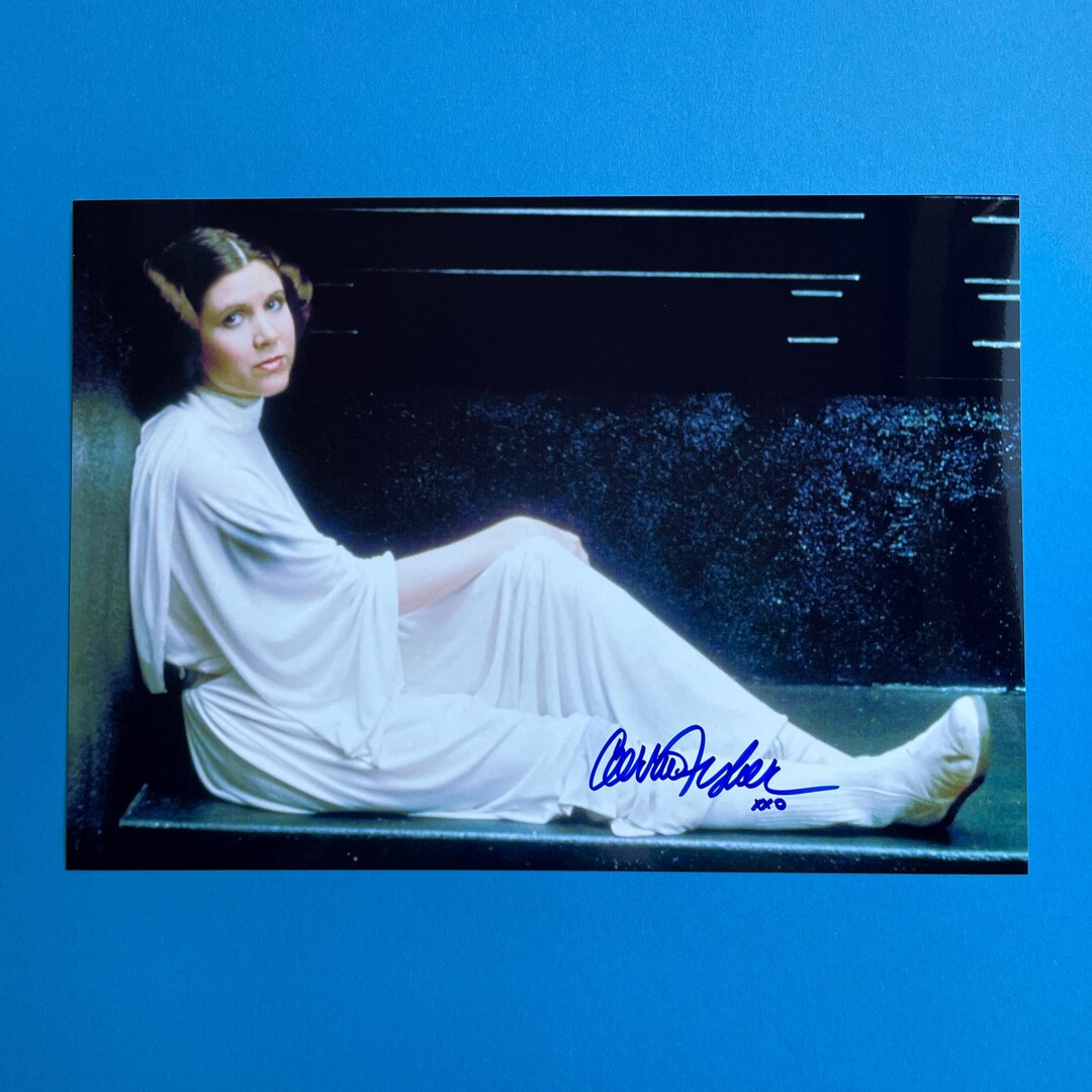 Carrie Fisher Signed Photo Authentic Autograph With COA - Etsy