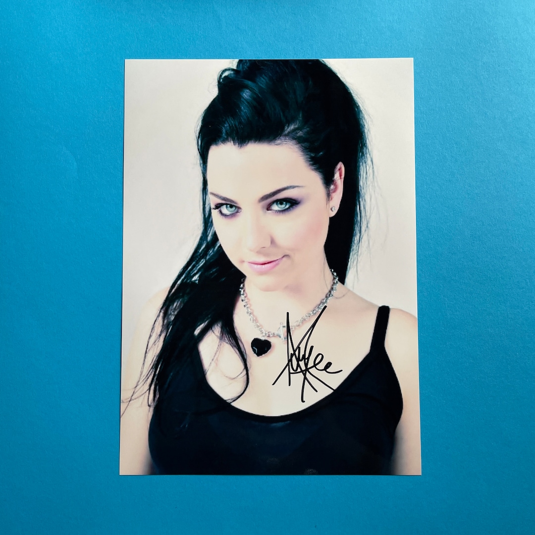 Amy Lee Evanescence Signed Photo Authentic Autograph With COA - Etsy