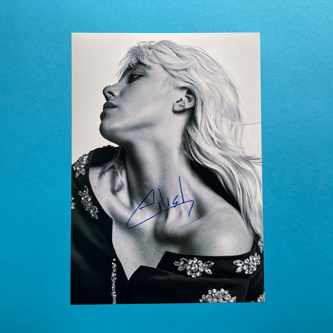 Billie Eilish Signed Photo Authentic Autograph With COA - Etsy