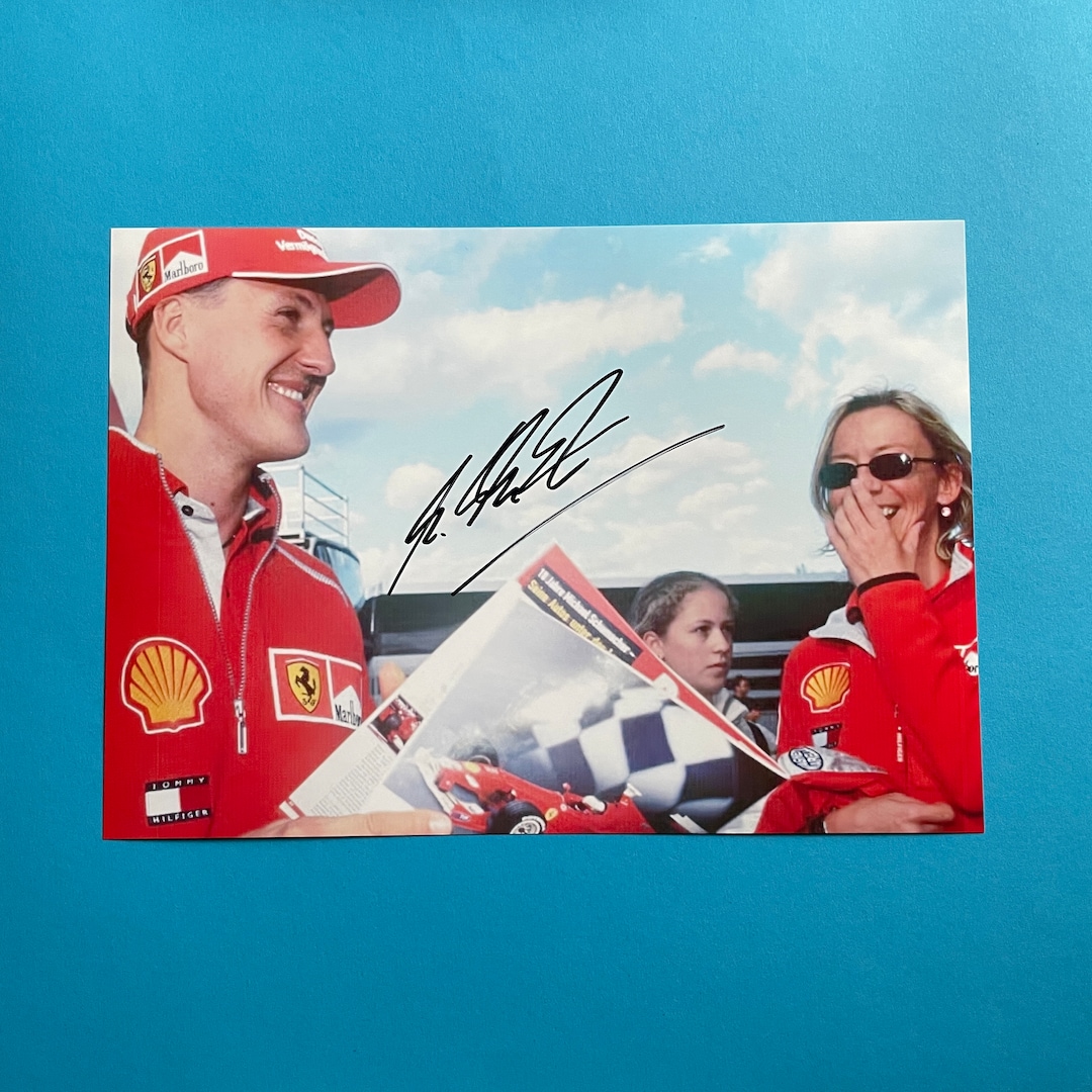 Michael Schumacher F1 Champion Signed Photo Authentic Autograph With ...