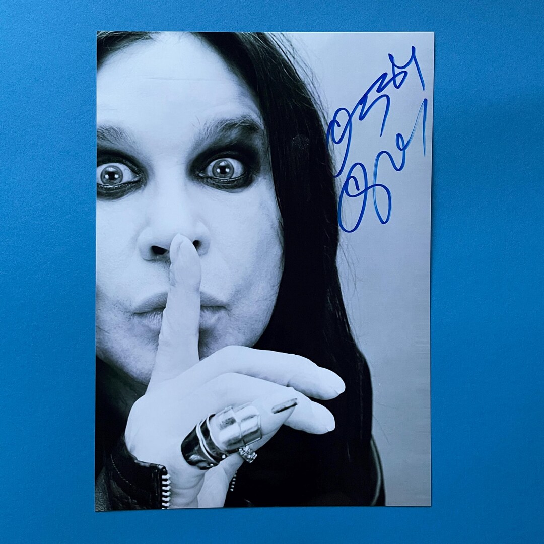 Ozzy Osbourne Signed Photo Authentic Autograph With COA - Etsy