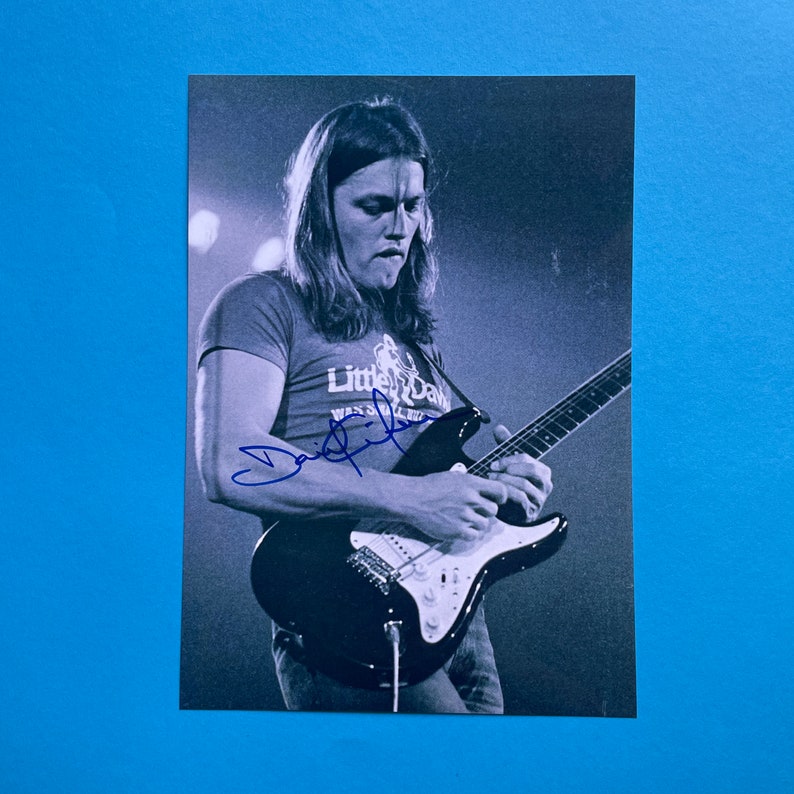 David Gilmour Pink Floyd Signed Photo Authentic Autograph With COA - Etsy