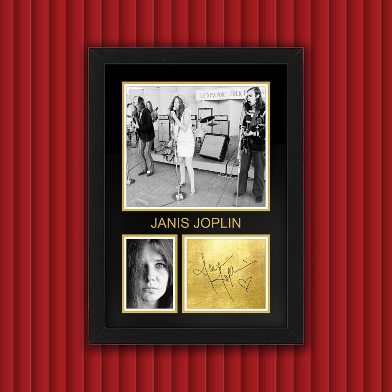 JANIS JOPLIN Display Case W Reproduced Autograph Signature - Etsy