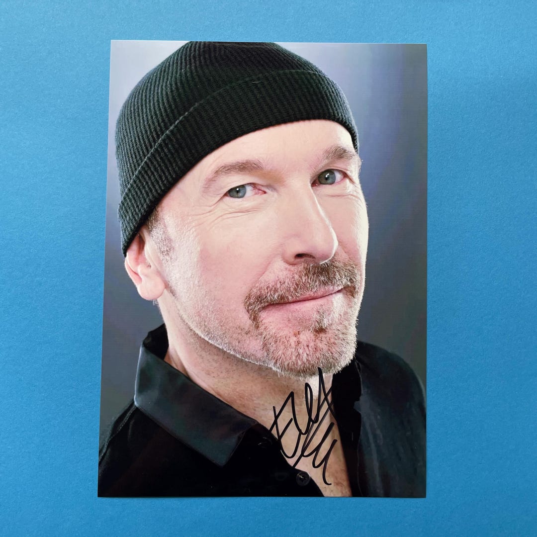 The Edge - U2 Signed Photo Authentic Autograph With COA - Etsy