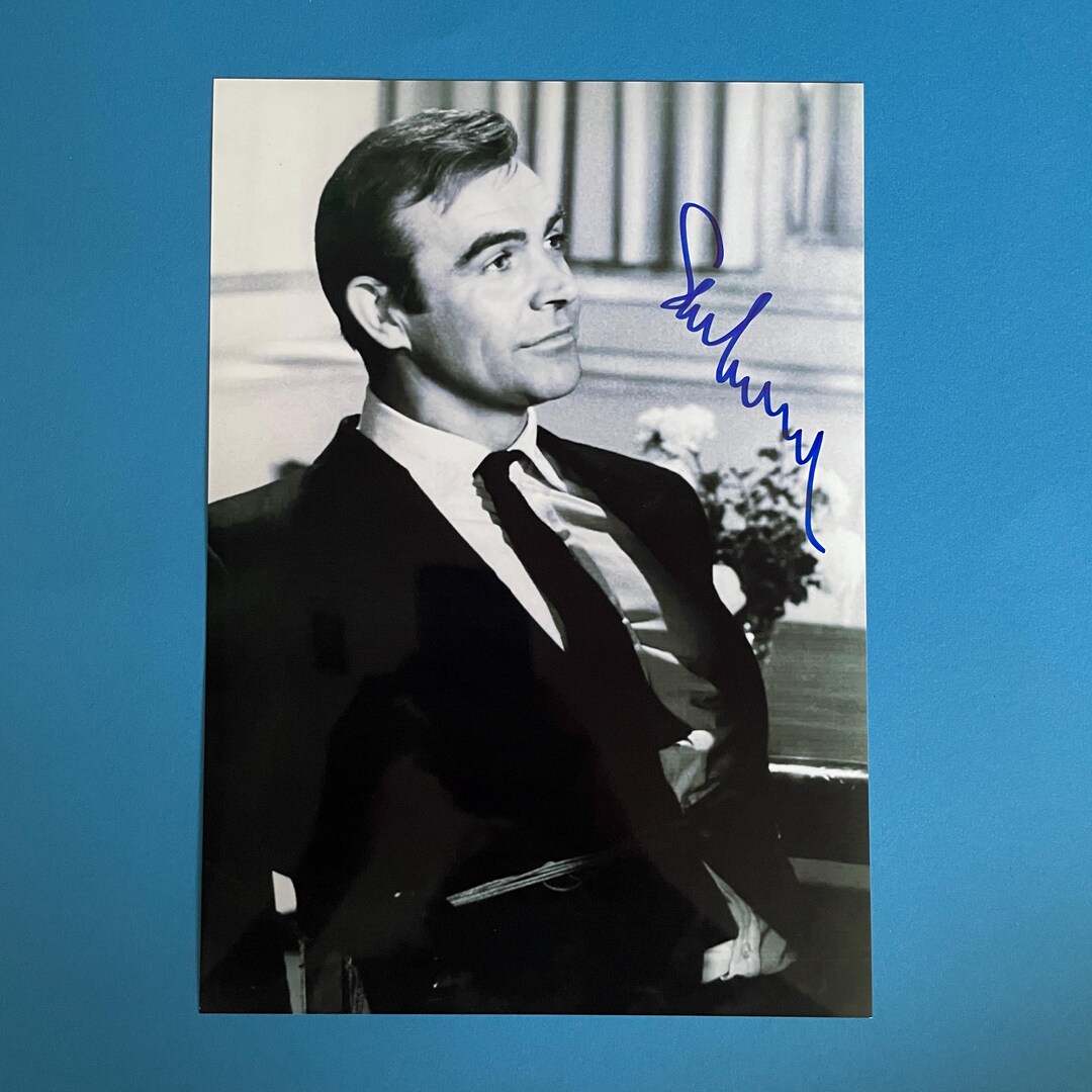 Sean Connery Signed Photo Authentic Autograph With COA - Etsy
