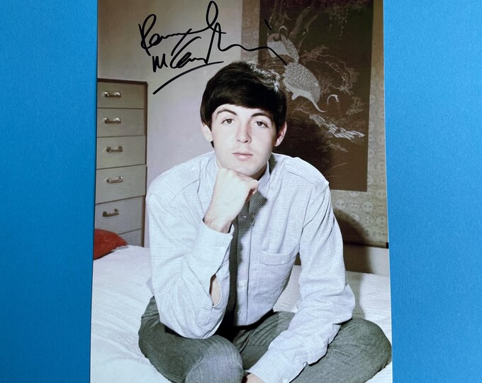 Paul Mccartney the Beatles Signed Photo Authentic Autograph With COA - Etsy