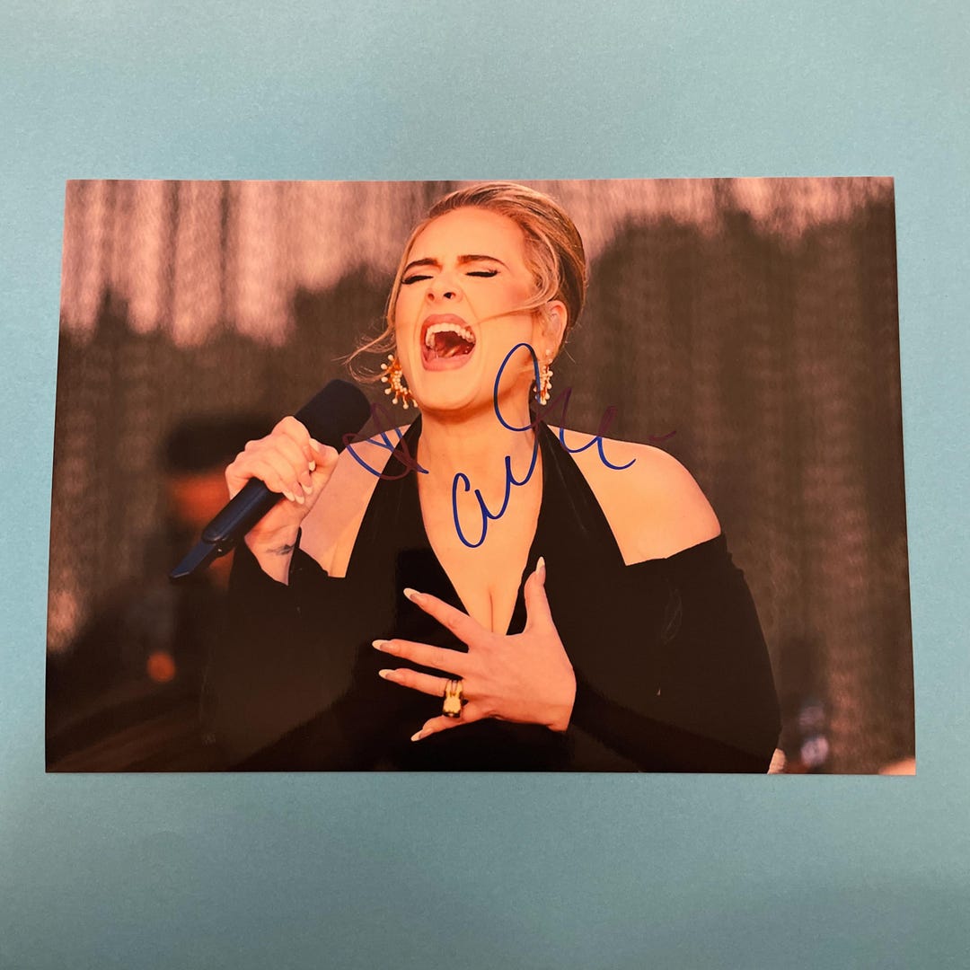 Adele Signed Photo Authentic Autograph With COA - Etsy