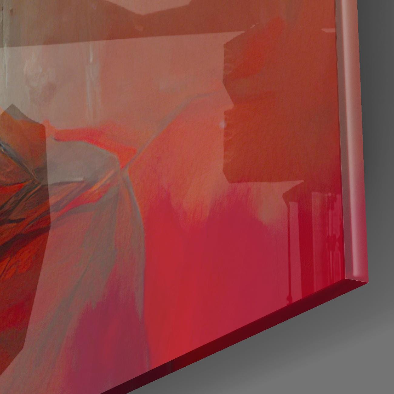The Beauty of Red - Glass Wall Art - Etsy