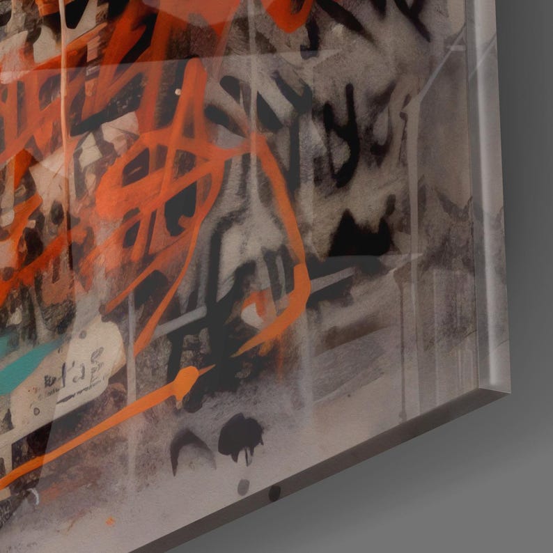 Abstract Bug Rabbit - Glass Wall Art - Etsy