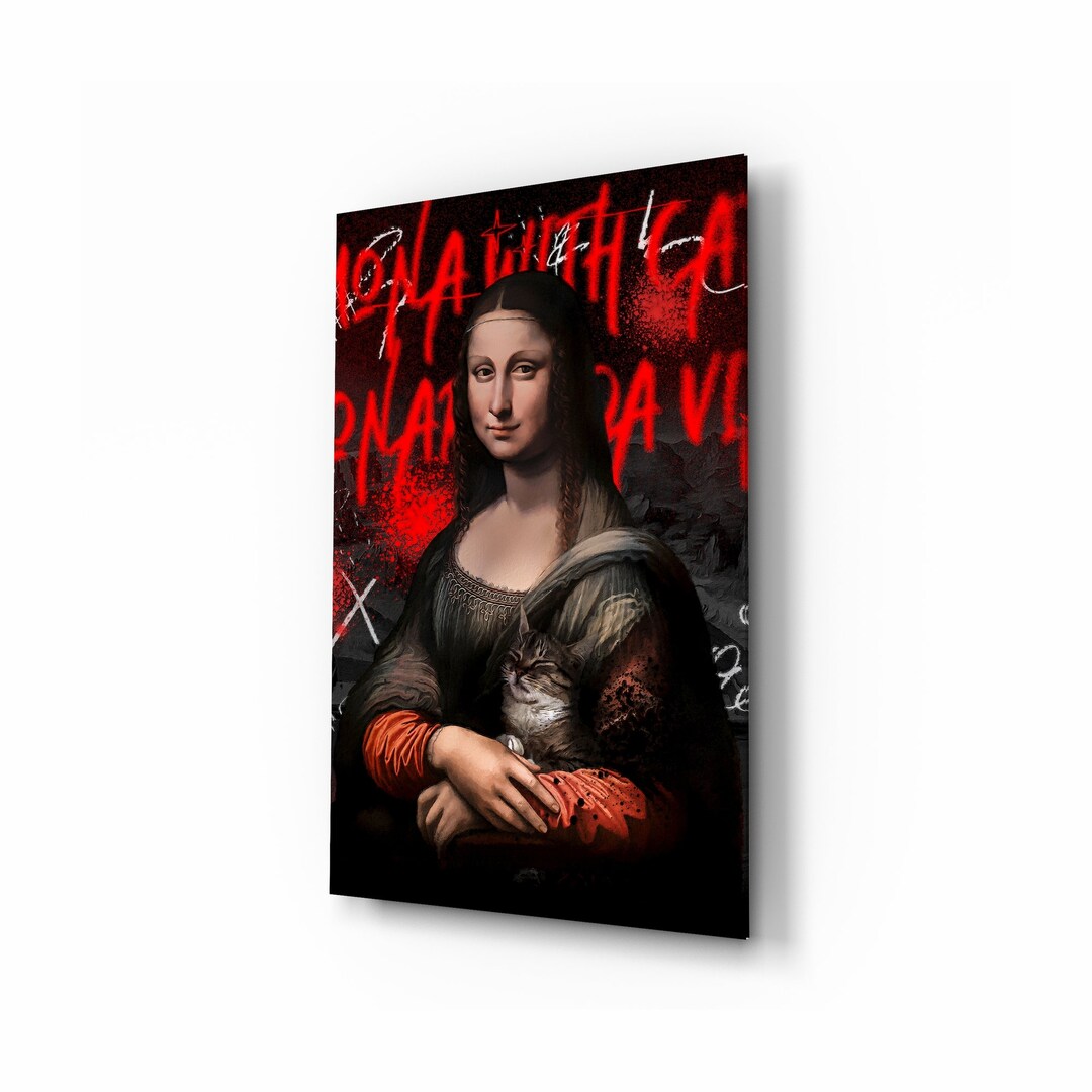 Mona Lisa Designer's Collection Glass Wall Art - Etsy