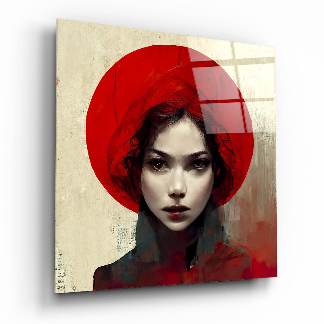 The Beauty of Red - Glass Wall Art - Etsy