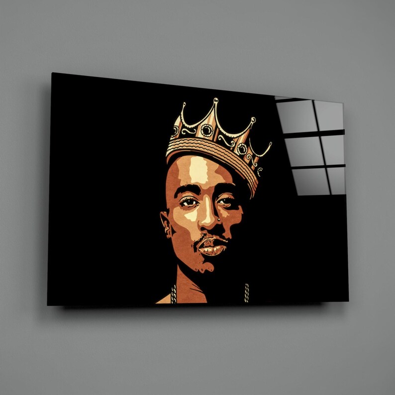 Tupac | Glass Wall Art - Etsy