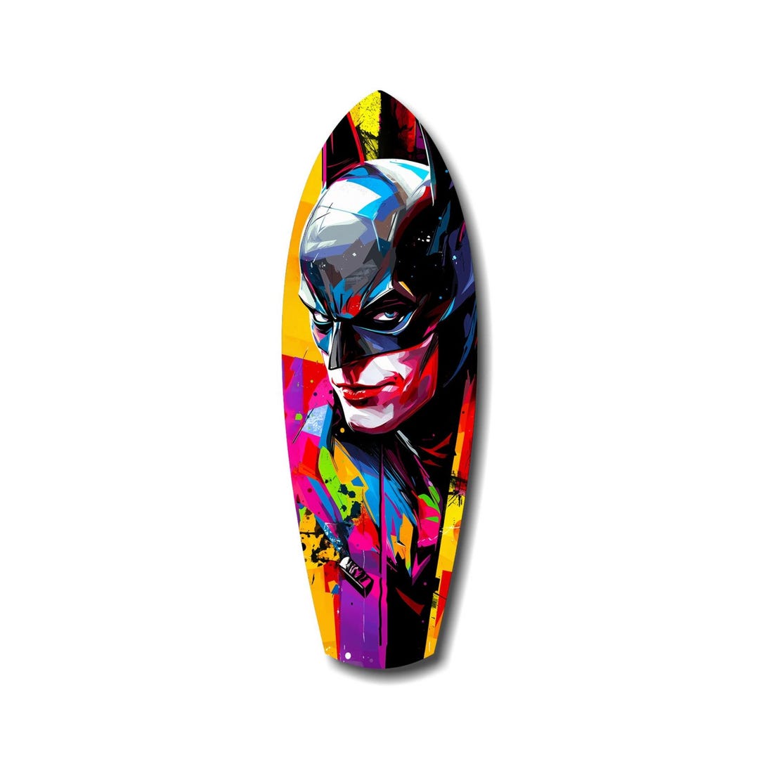Batman - Surf Shaped Glass Wall Art - Etsy