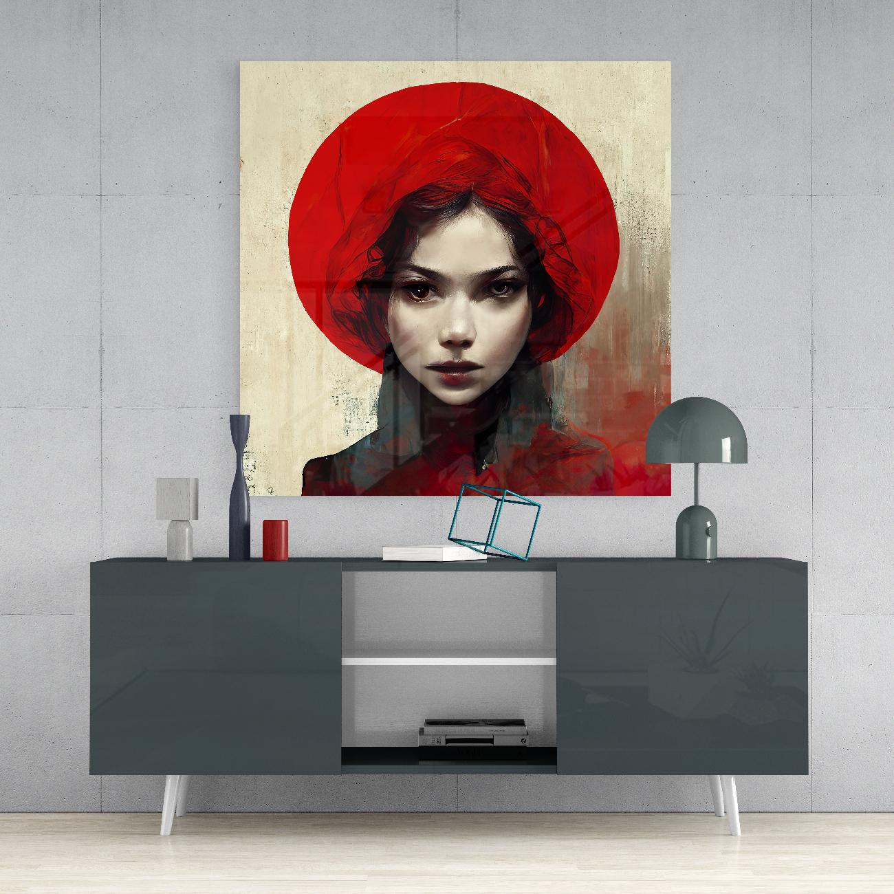 The Beauty of Red - Glass Wall Art - Etsy