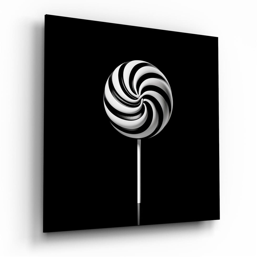 Abstract Lollipop - Glass Wall Art - Etsy