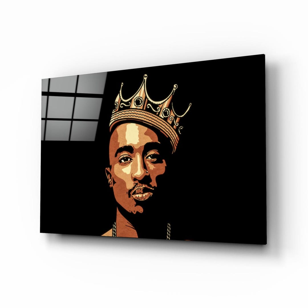 Tupac | Glass Wall Art - Etsy