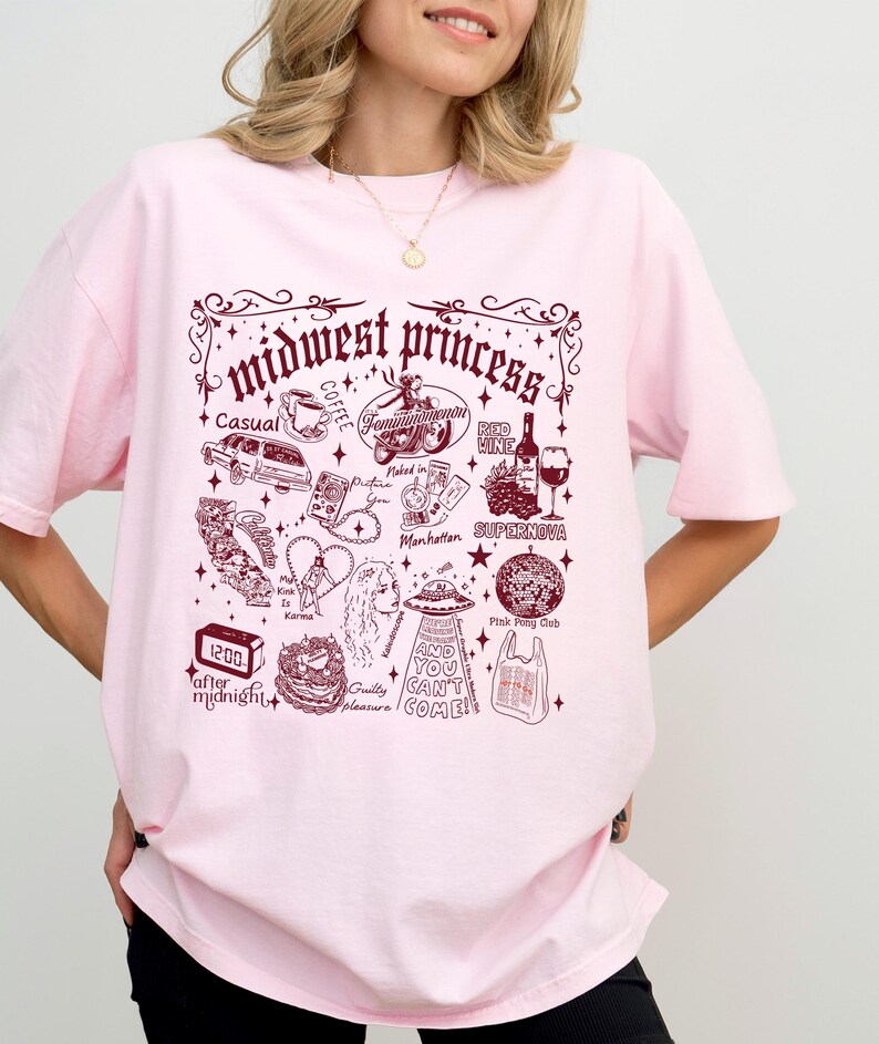Midwest Princess Shirt, Cute Midwest Women's, Funny Oversized T-shirt ...