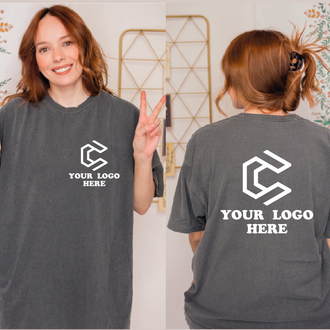 Custom Compony Logo Shirt, Custom Logo Front and Back Shirt, Team Logo ...