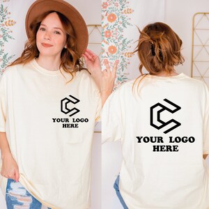 Custom Compony Logo Shirt, Custom Logo Front and Back Shirt, Team Logo ...