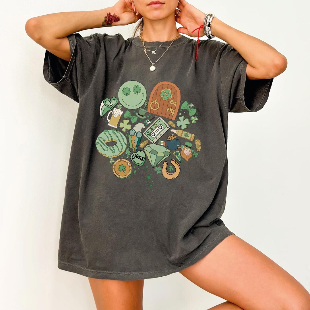 Lucky Charms Shirt, St. Patricks Day Aesthetic Shirt, Shamrock Vibes ...