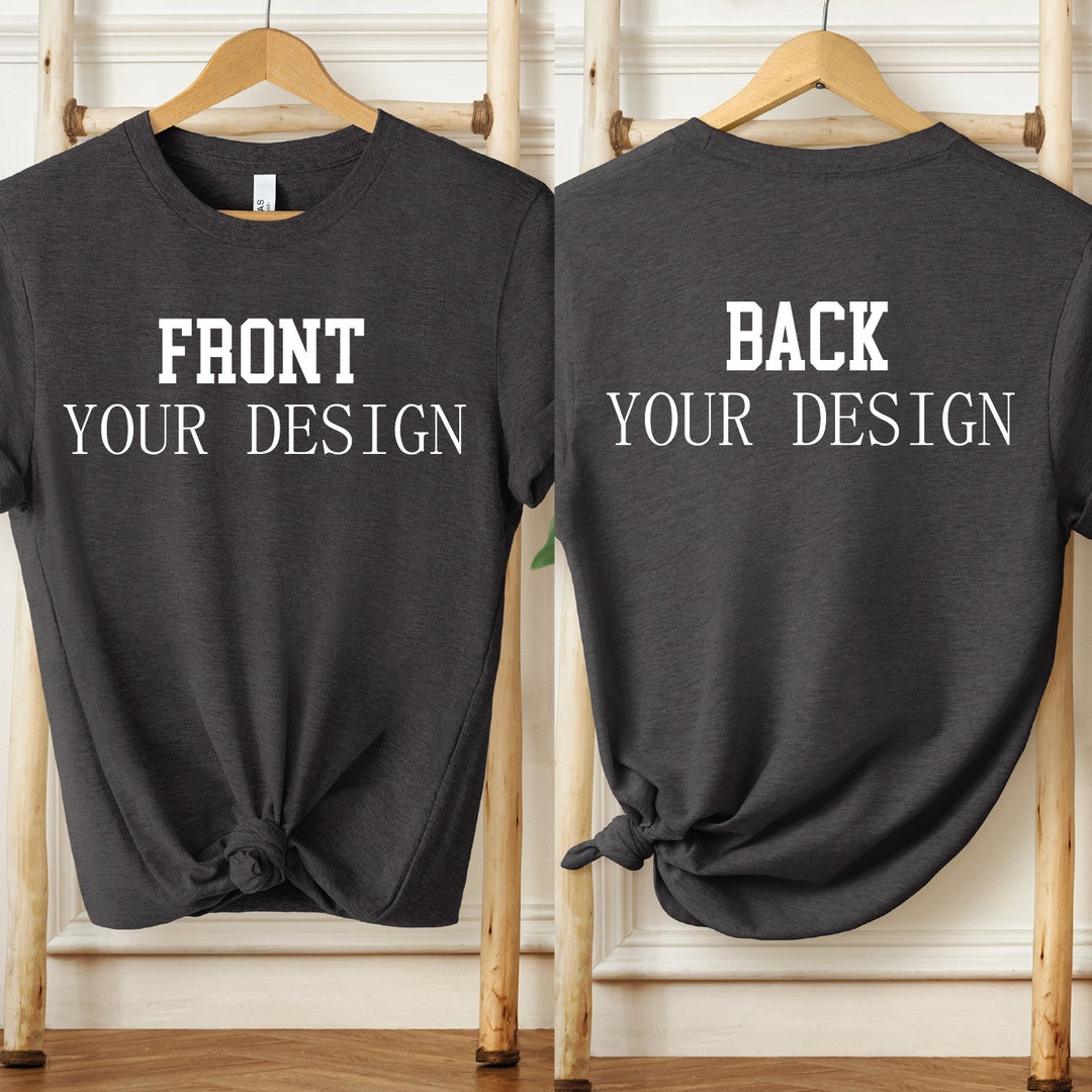 Front and Back Custom Shirt, Custom Shirt, Front and Back Personalized ...