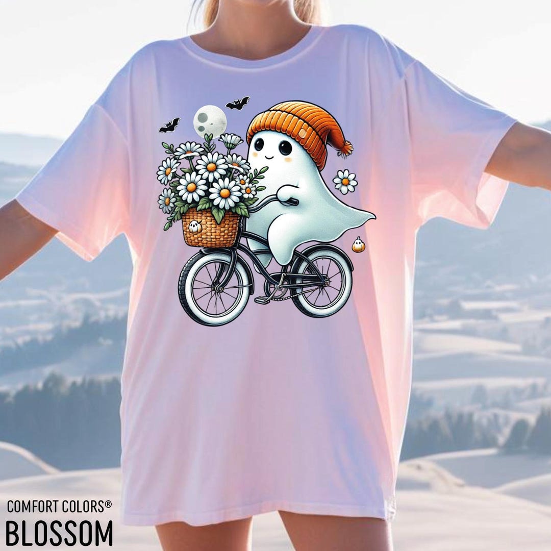 Ghost Riding Bike Shirt, Halloween Bicycle, Halloween Gift for Rider ...