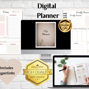 Aesthetic Digital Planner for the Chic and Organized Girl Over 100 ...