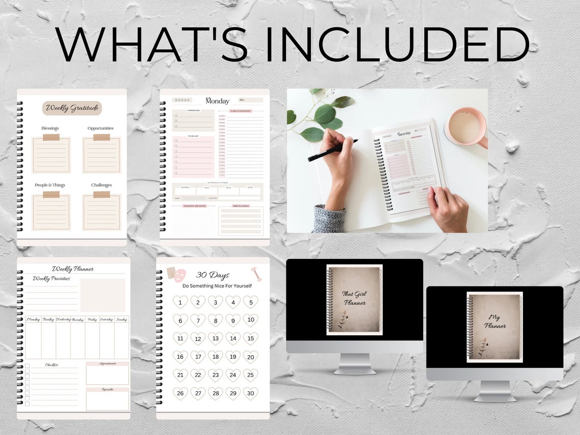 Aesthetic Digital Planner for the Chic and Organized Girl Over 100 ...