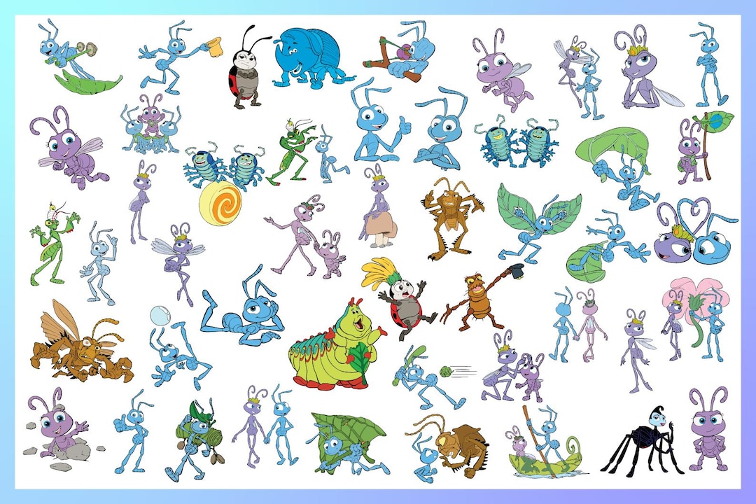 A Bug's Life Svg,, Layered Svg, Cut File, Cricut, Png, Cutting File ...