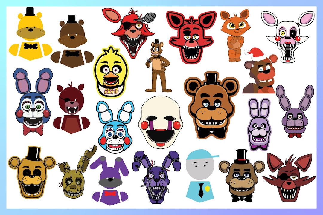 Five Nights at Freddy's Svg, Fnaf Svg, Freddy Svg, Foxy Svg, Freddy ...