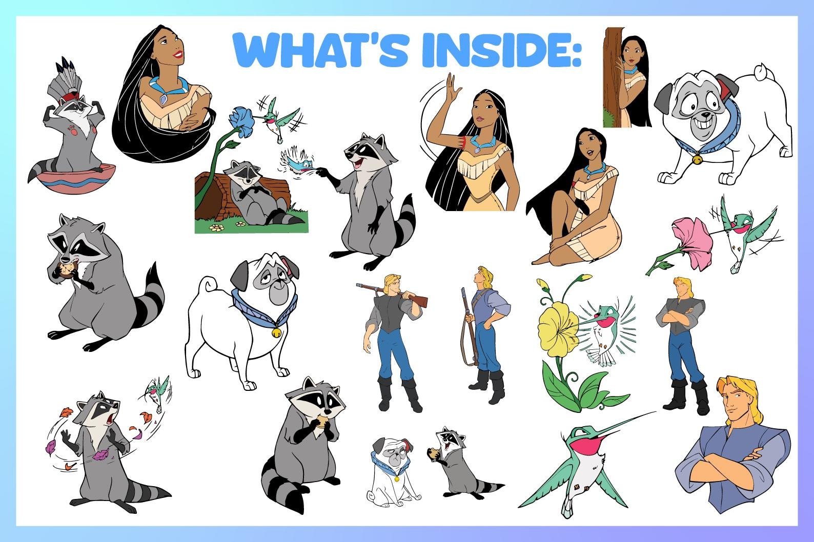 Pocahontas Svg, John Smith Svg, Meeko Svg, Flit Svg, Ratcliffe Svg ...