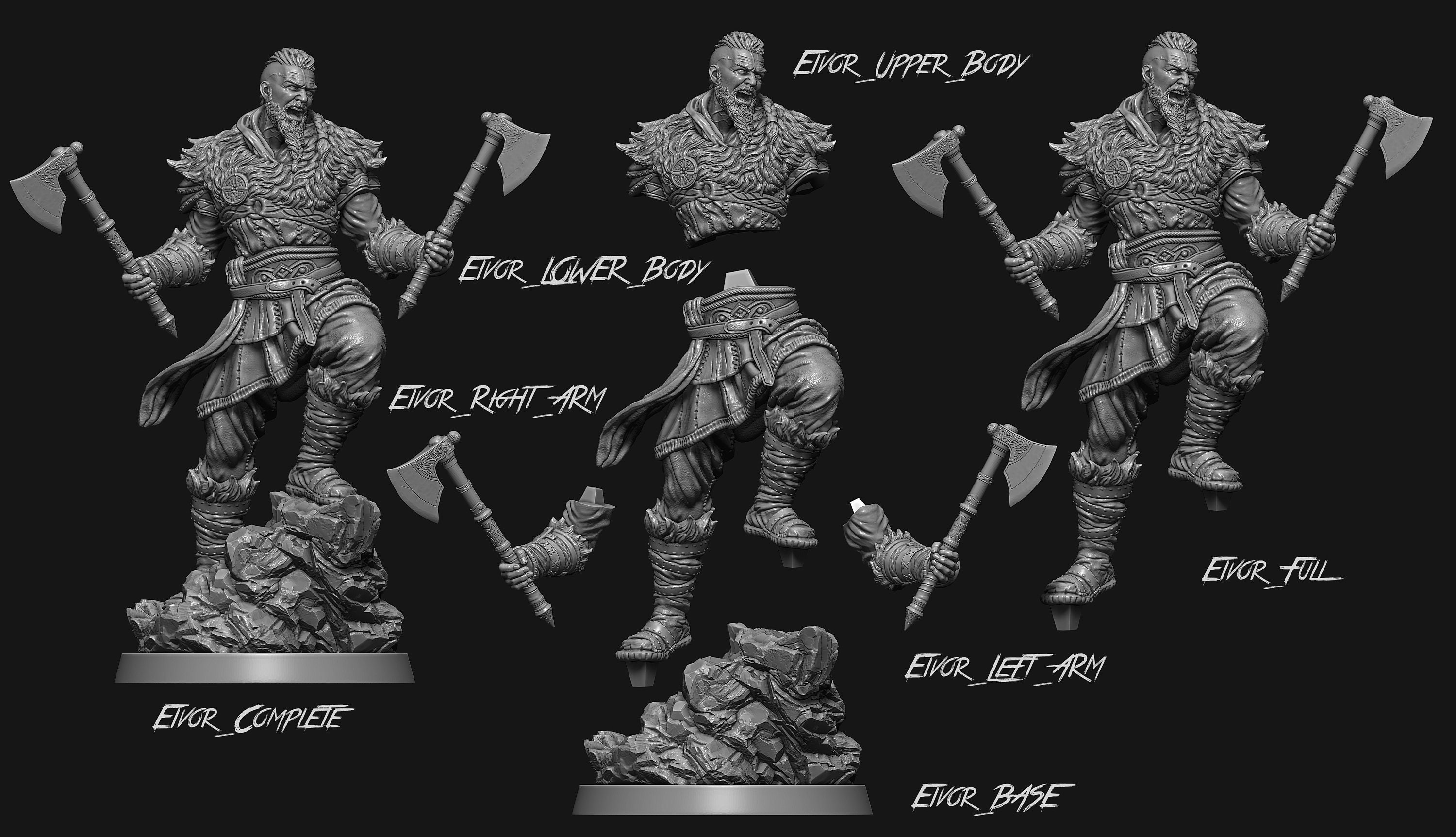 Eivor V2 From Assassins Creed Valhalla STL File 3D Digital - Etsy Australia