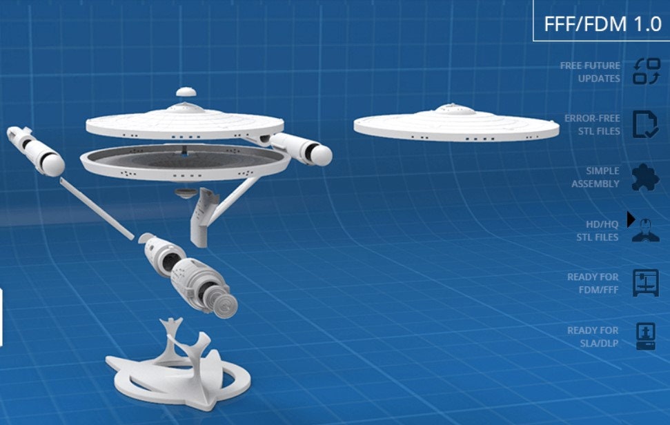 USS Enterprise NCC-1701 3d Stl Files - Etsy Canada USS Enterprise NCC-1701 3d Stl Files - Etsy Canada