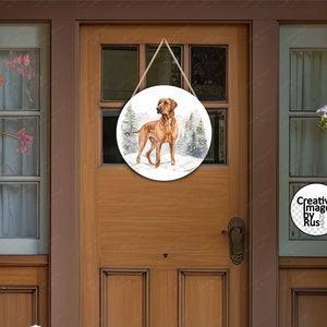 Rhodesian Ridgeback Dog Clipart, Watercolour Winter Image, Instant ...