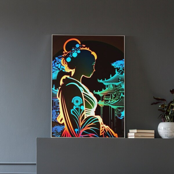 Neon Japanese Modern Art - Etsy