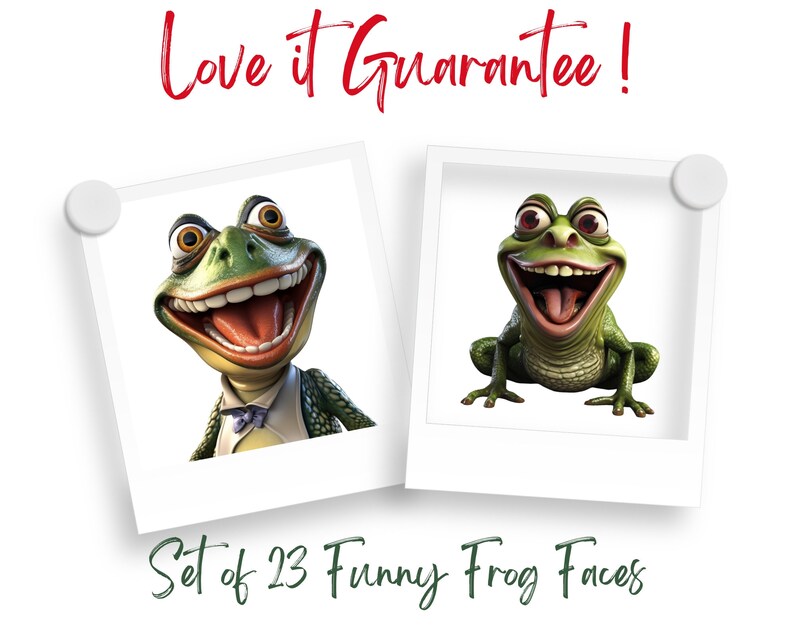 Funny Frog Faces Bundle - 23 Hilarious Frog Expressions - Funny Frog ...