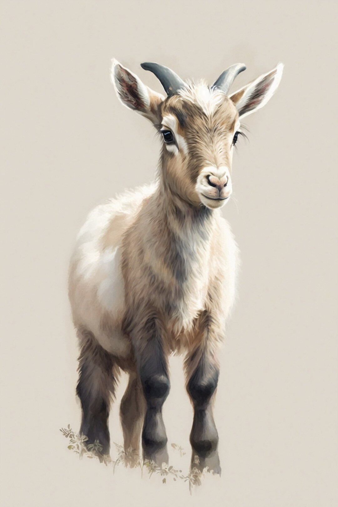 Farm Nursery Prints, Baby Goat, Watercolor, Nursery Wall Art, Goat ...