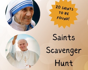 All Saints Day Game, Scavenger Hunt, Litany of Saints Catholic Learning ...