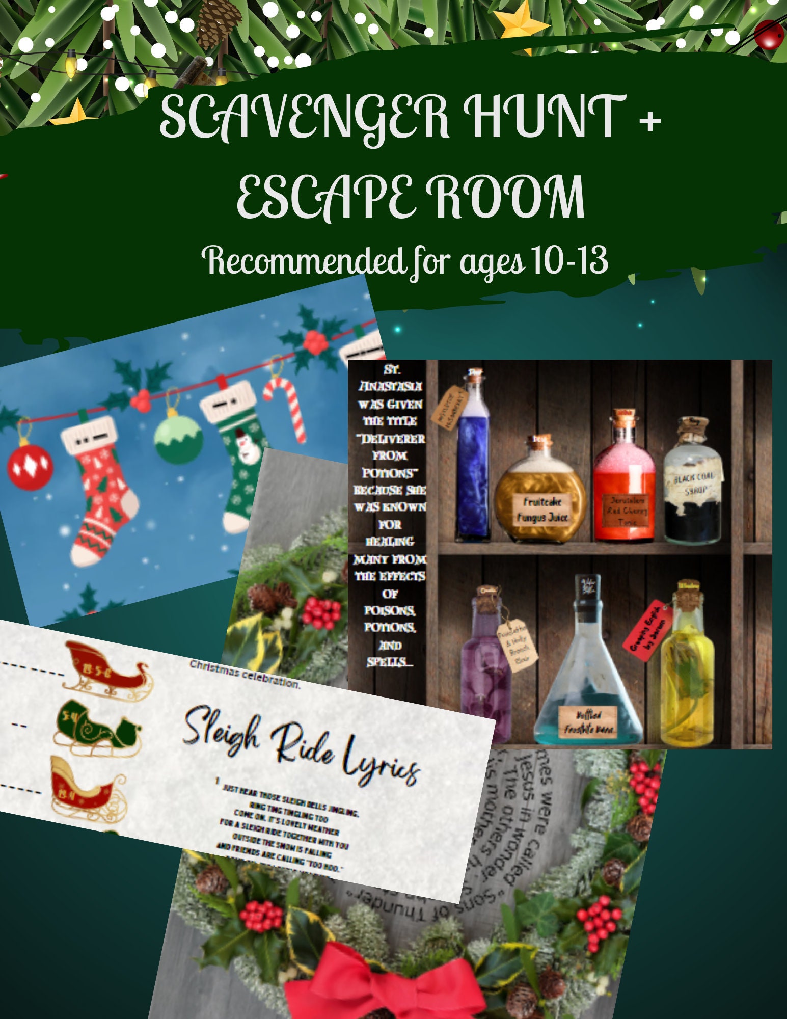 Christmas-epiphany Escape Room, Catholic Saints, Puzzles for Kids ...