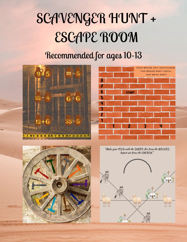 Lent Escape Room, Catholic Saints, Puzzles for Kids, Digital Download ...