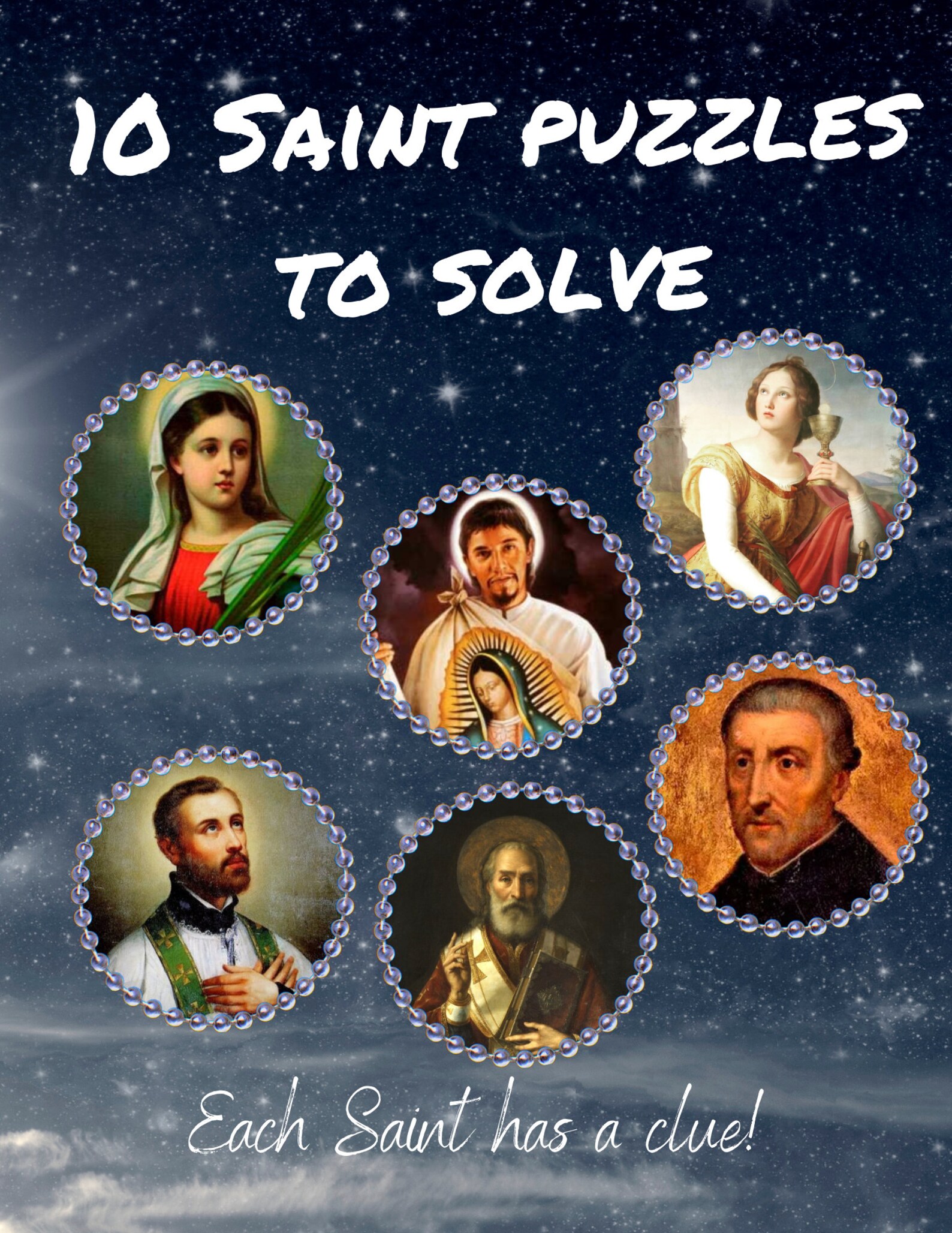 Advent Escape Room, Catholic Saints, Puzzles for Kids, Digital Download ...