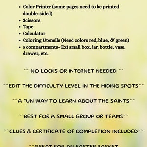 Easter Escape Room, Catholic Saints, Puzzles for Kids, Digital Download ...