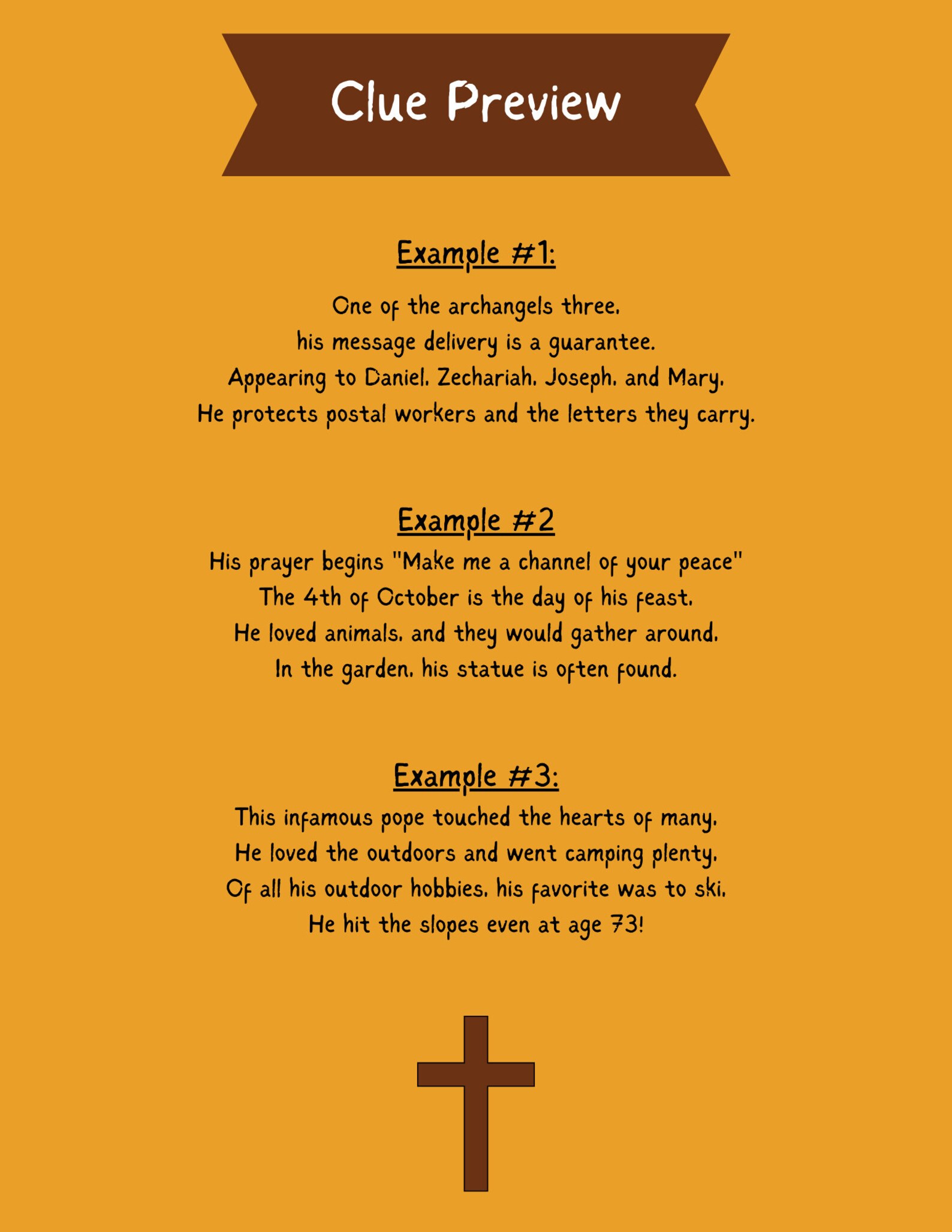 Saints Scavenger Hunt, Printable Clues, Catholic Game, Instant Download ...