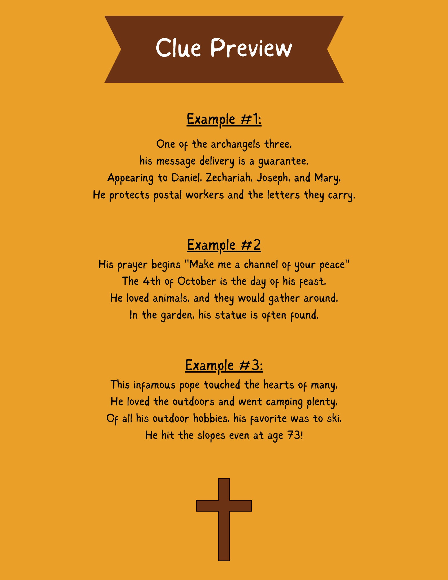 Saints Scavenger Hunt, Printable Clues, Catholic Game, Instant Download ...