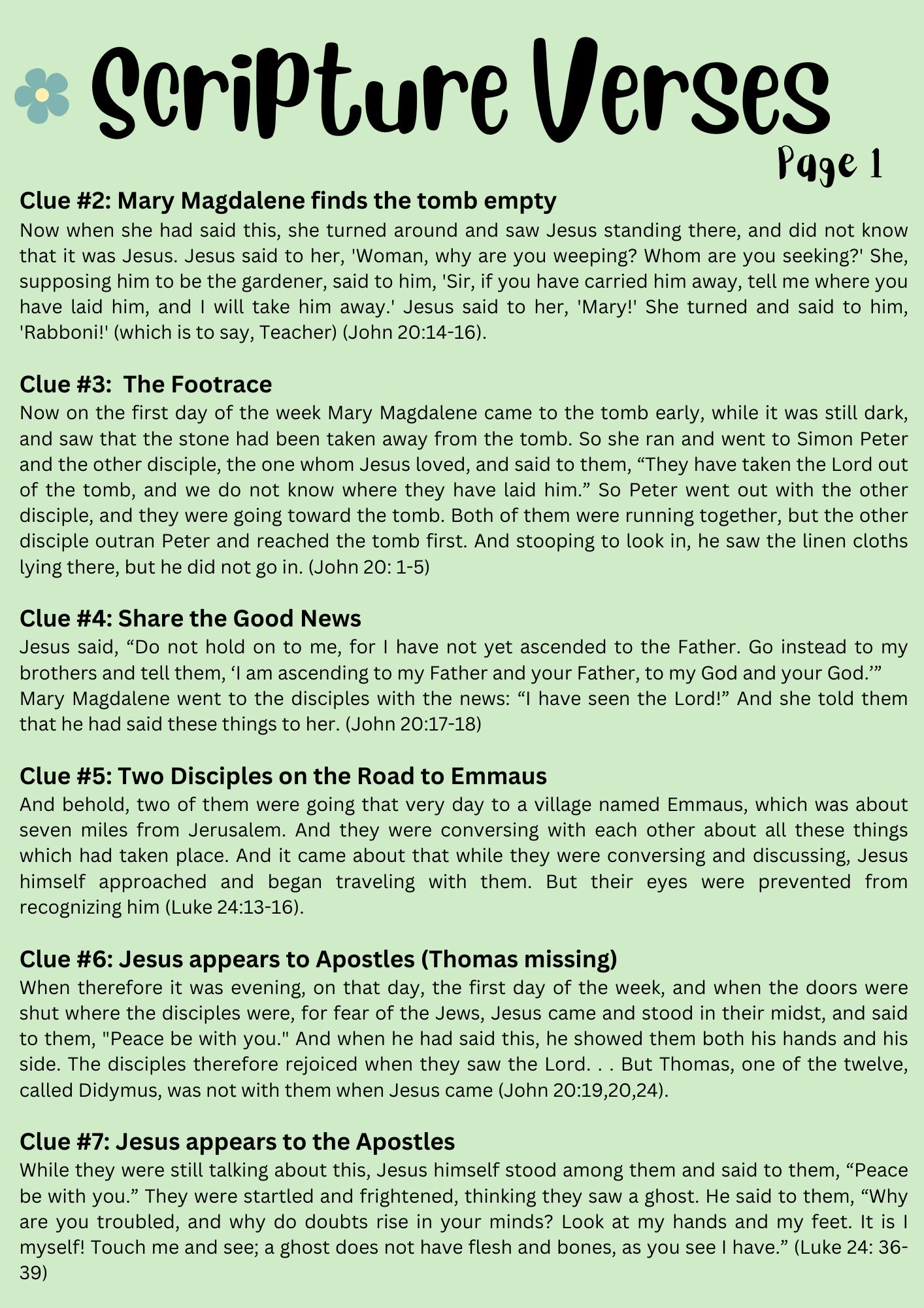 Resurrection Easter Egg Hunt, Printable Clues, Christian Game, Instant ...